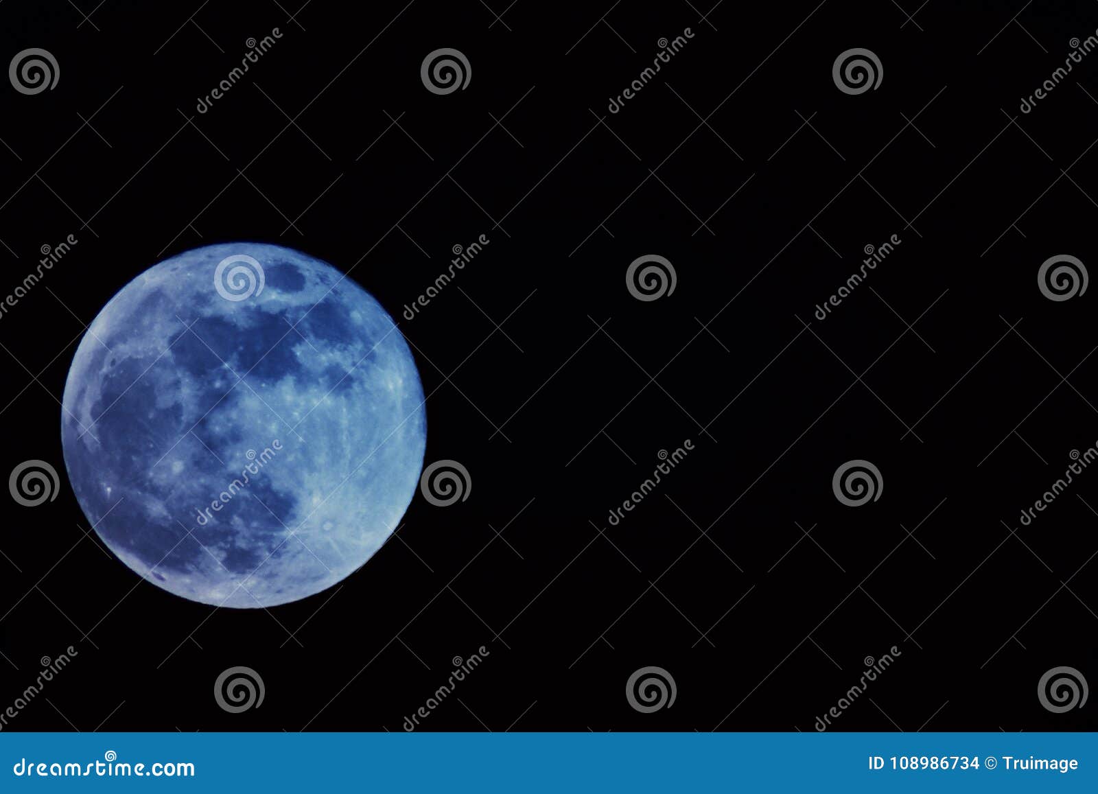 Blue moon event stock photo. Image of heaven, black - 108986734