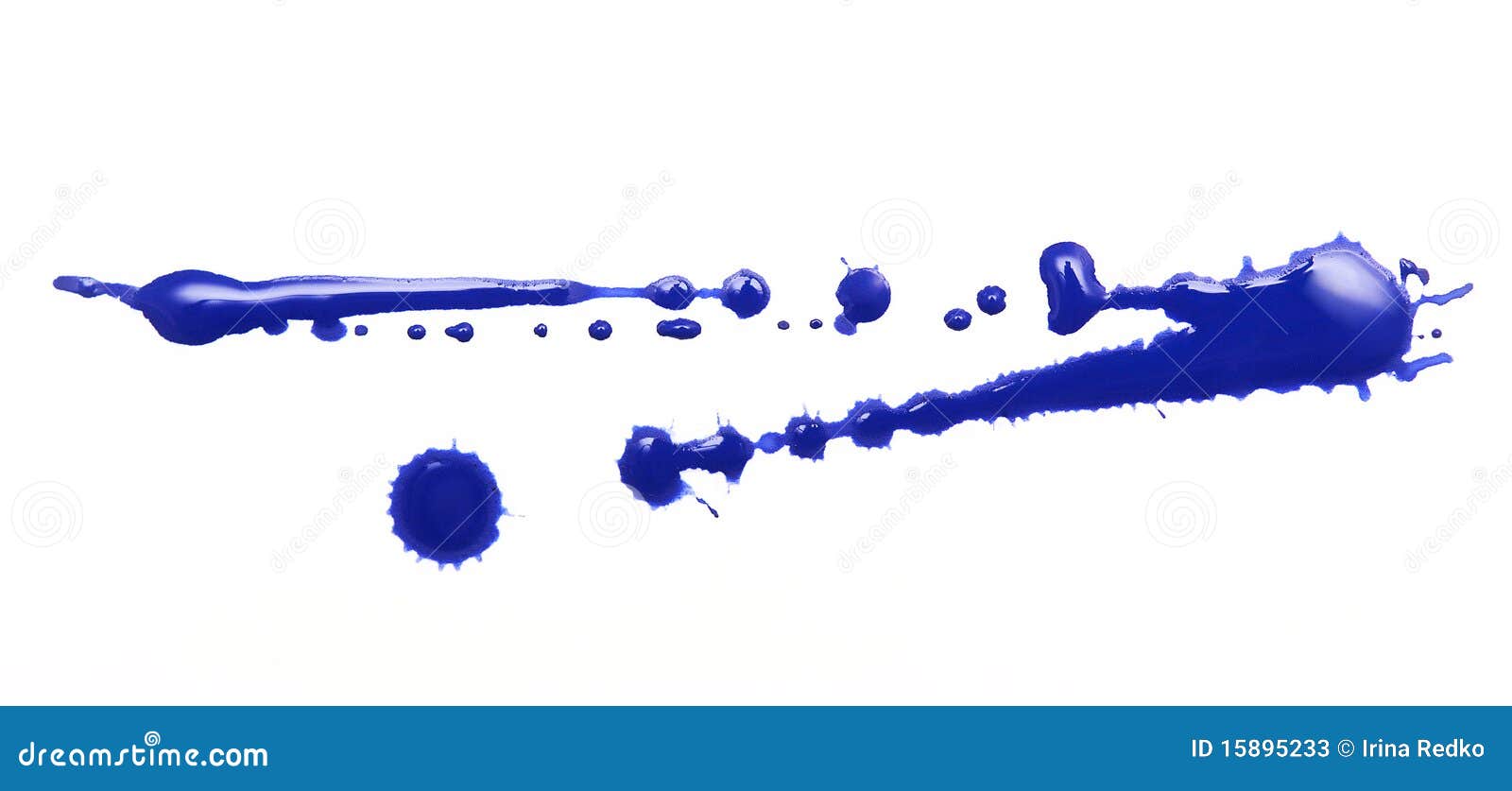 Blue blot stock illustration. Illustration of rough, intensity - 15895233