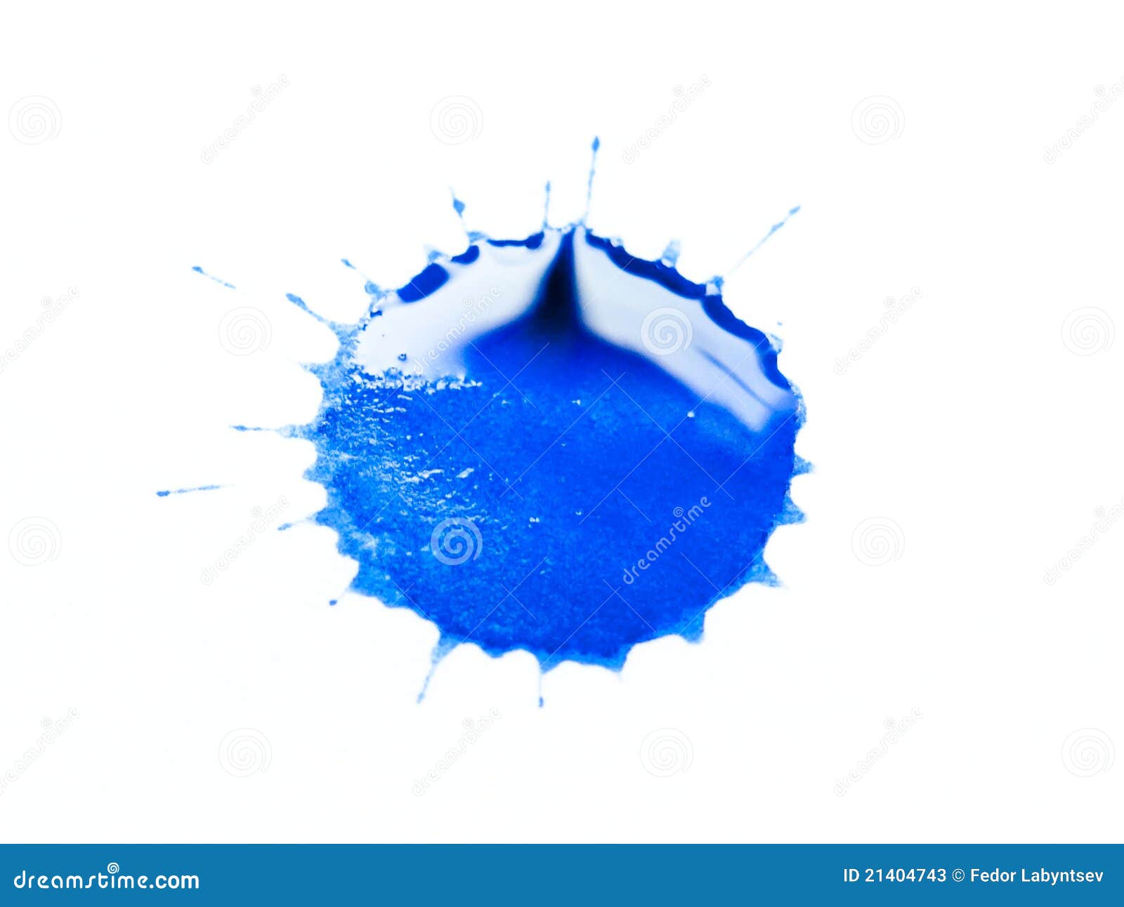 Blue Blot on a White Background Stock Image - Image of place, modern ...