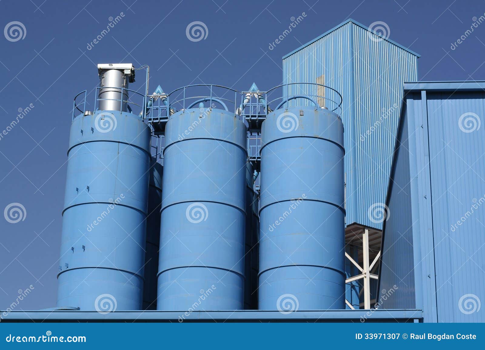 Blue stock image. Image of blue, production, factory - 33971307