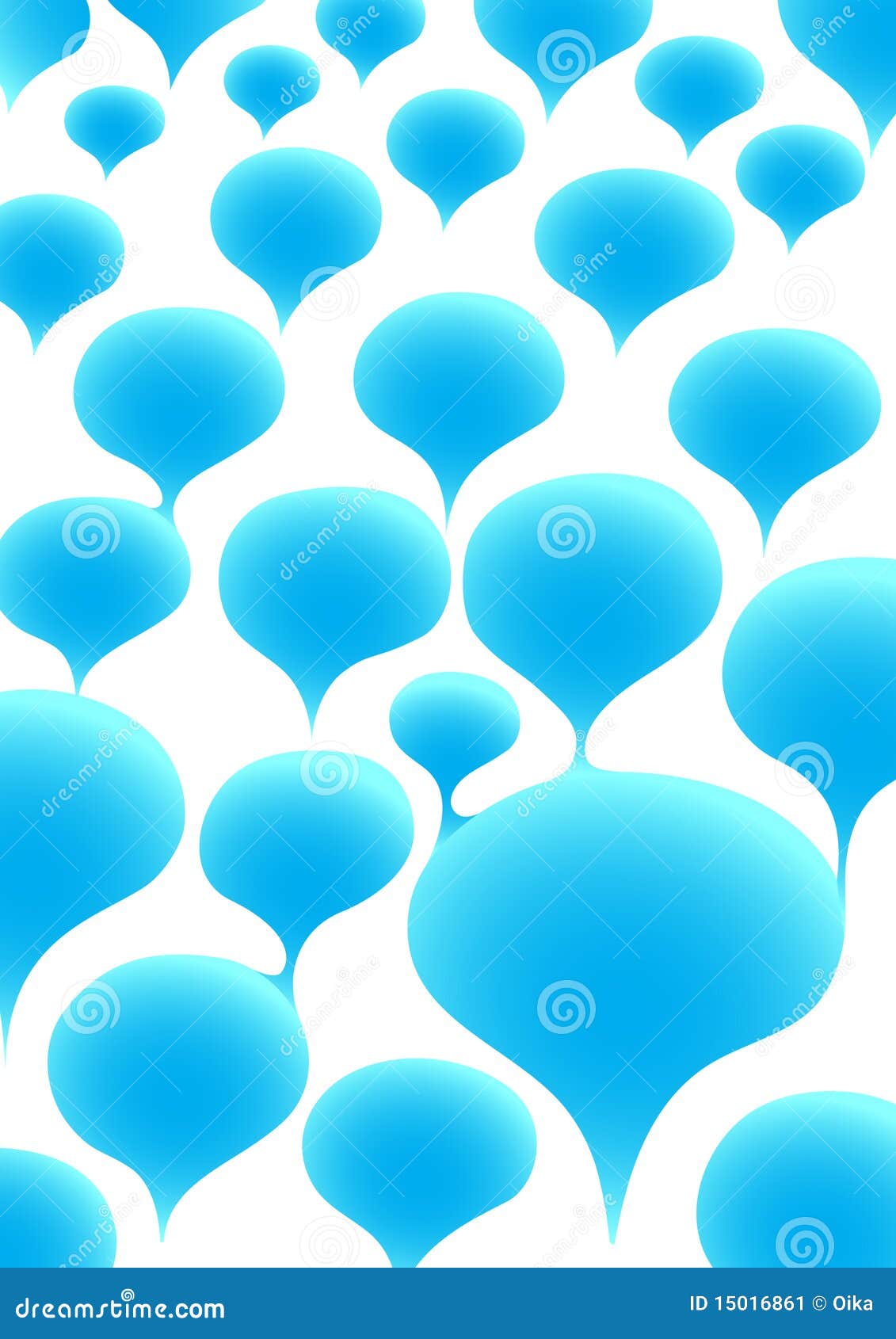 Blue blue bubbles stock vector. Illustration of balloons - 15016861