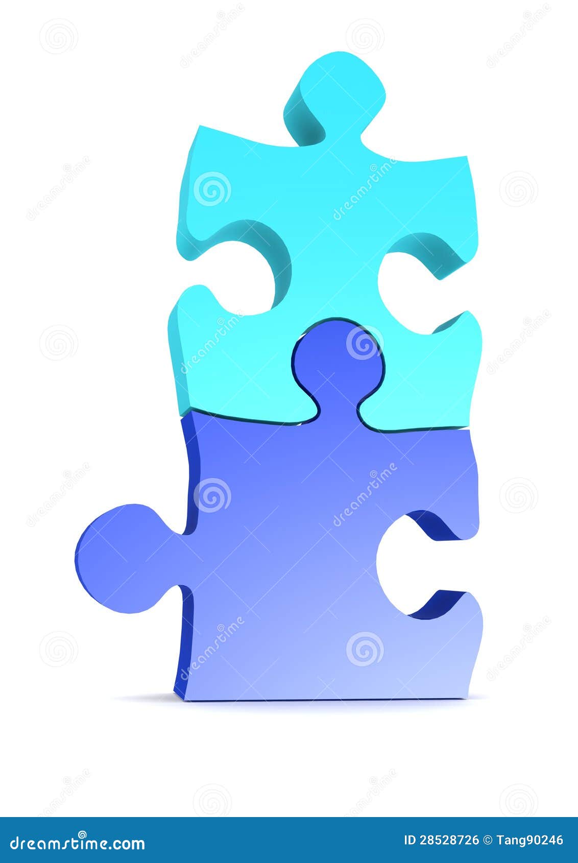 Blue blue jigsaw stock illustration. Illustration of choice - 28528726