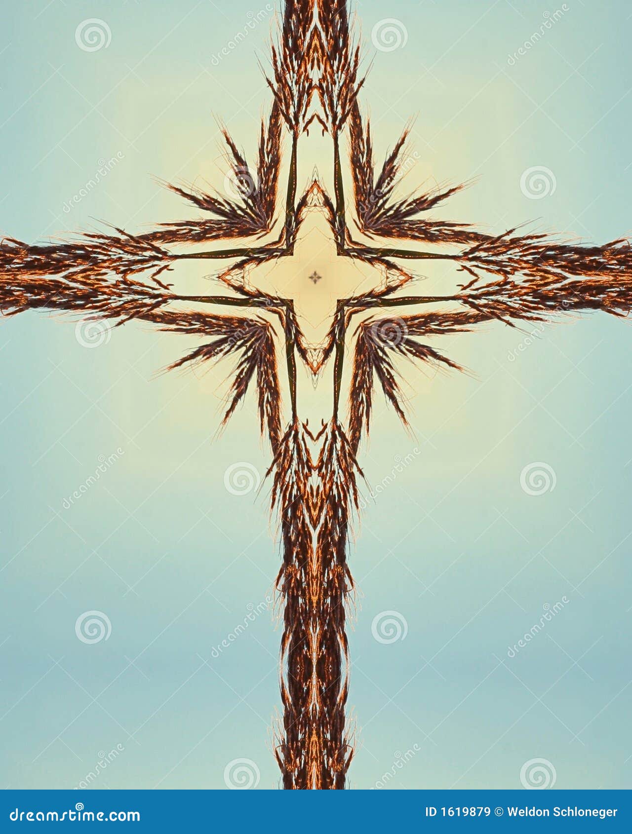 Blue Bluestem cross stock image. Image of religion, suffer - 1619879