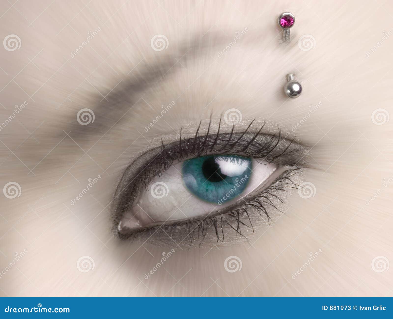 Blue blur woman eye stock image. Image of optical, eyelashes - 881973