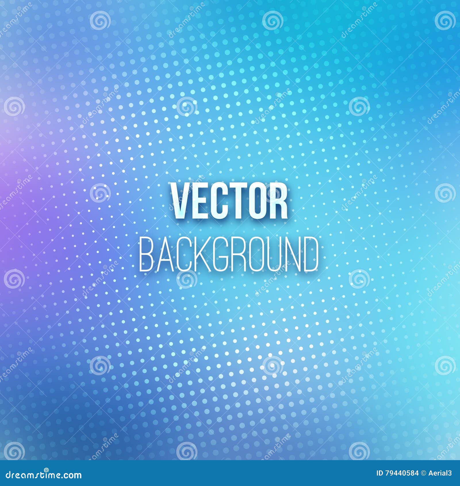 Blue Blurred Background with Halftone Effect Stock Vector ...