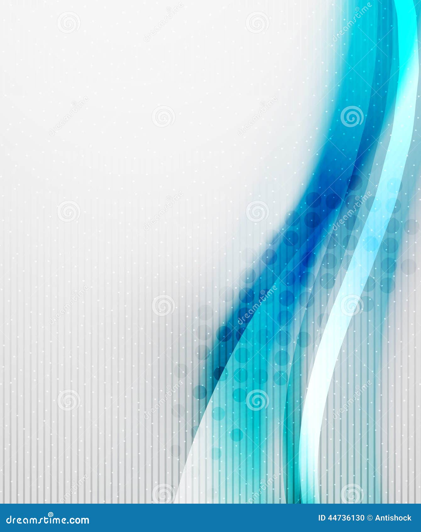 Blue Blurred Blank Business Layout Stock Vector - Illustration of ...