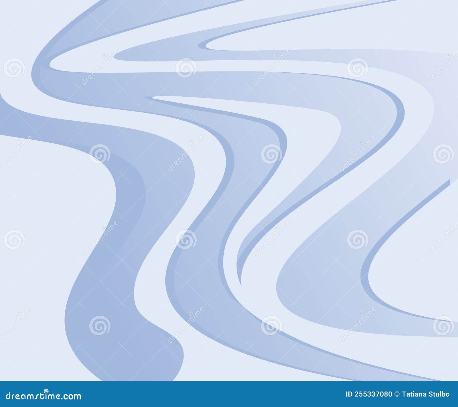 Blue Blurry Abstract Texture with Waves. Stock Illustration ...