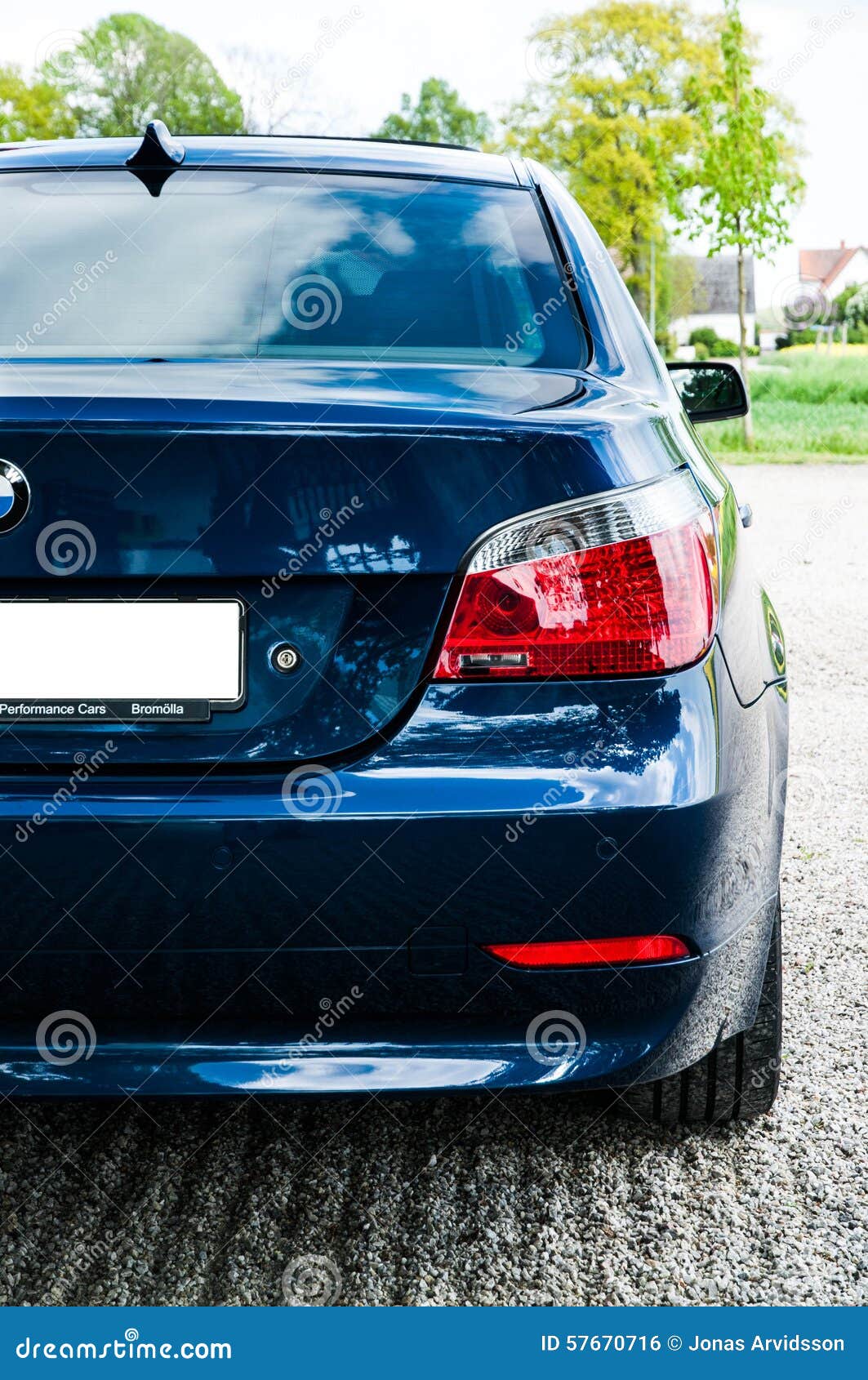 Blue BMW E60 545 i editorial photo. Image of shining - 57670716