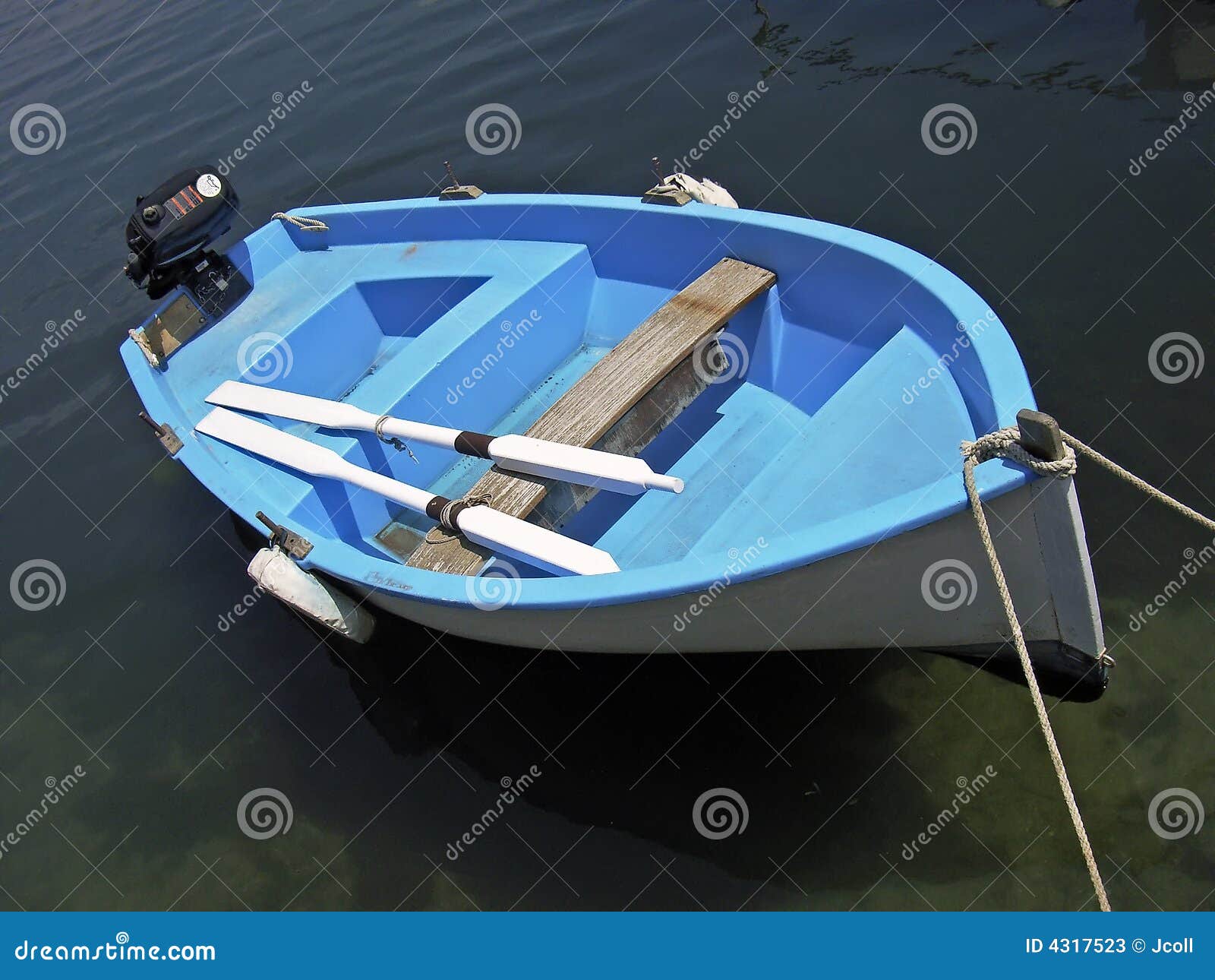 Blue Boat stock image. Image of hobby, coast, nautical - 4317523