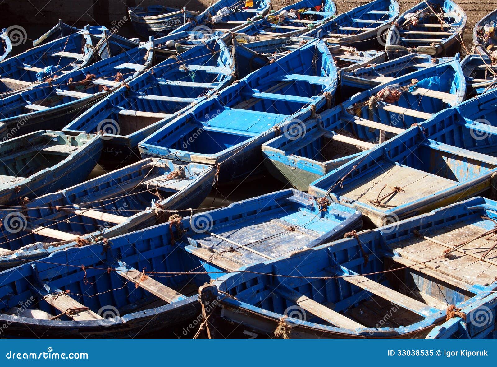 Blue Boats Picture. Image: 33038535