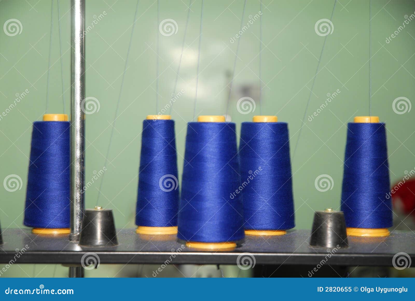 Blue bobbin stock image. Image of craft, clothes, fabric - 2820655