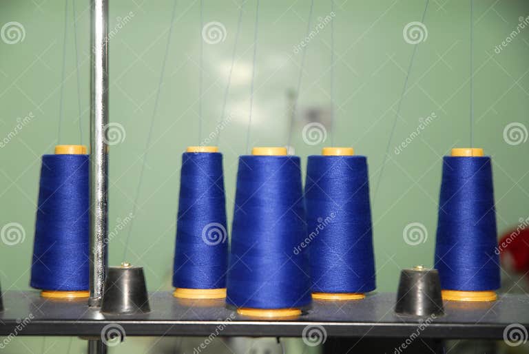 Blue bobbin stock image. Image of craft, clothes, fabric - 2820655