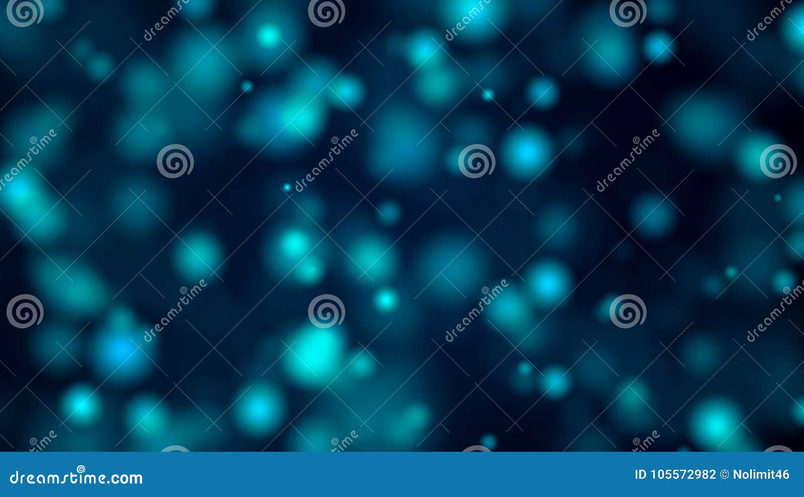 Blue Bokeh Background. Digital Illustration Stock Illustration ...