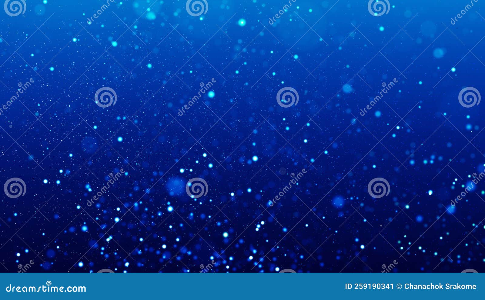 Blue Bokeh Particles Glitter Awards Dust Gradient Abstract Background ...