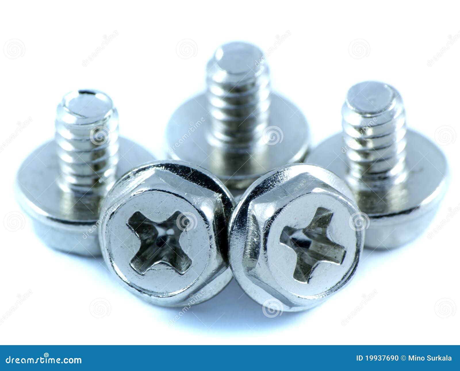 Blue bolts stock photo. Image of blue, threaded, fasten - 19937690
