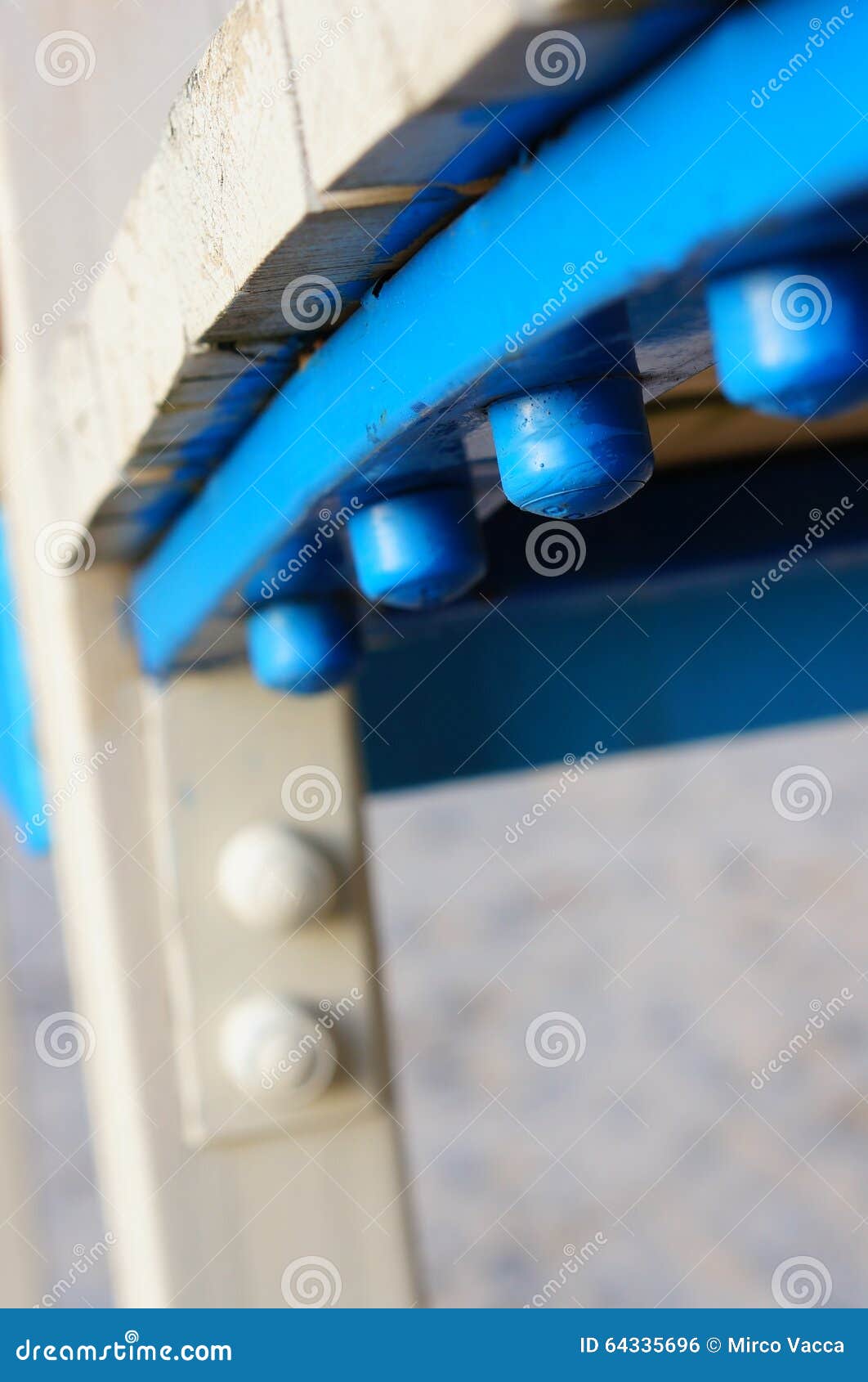 Blue bolts stock photo. Image of attachement, metal, industrial - 64335696