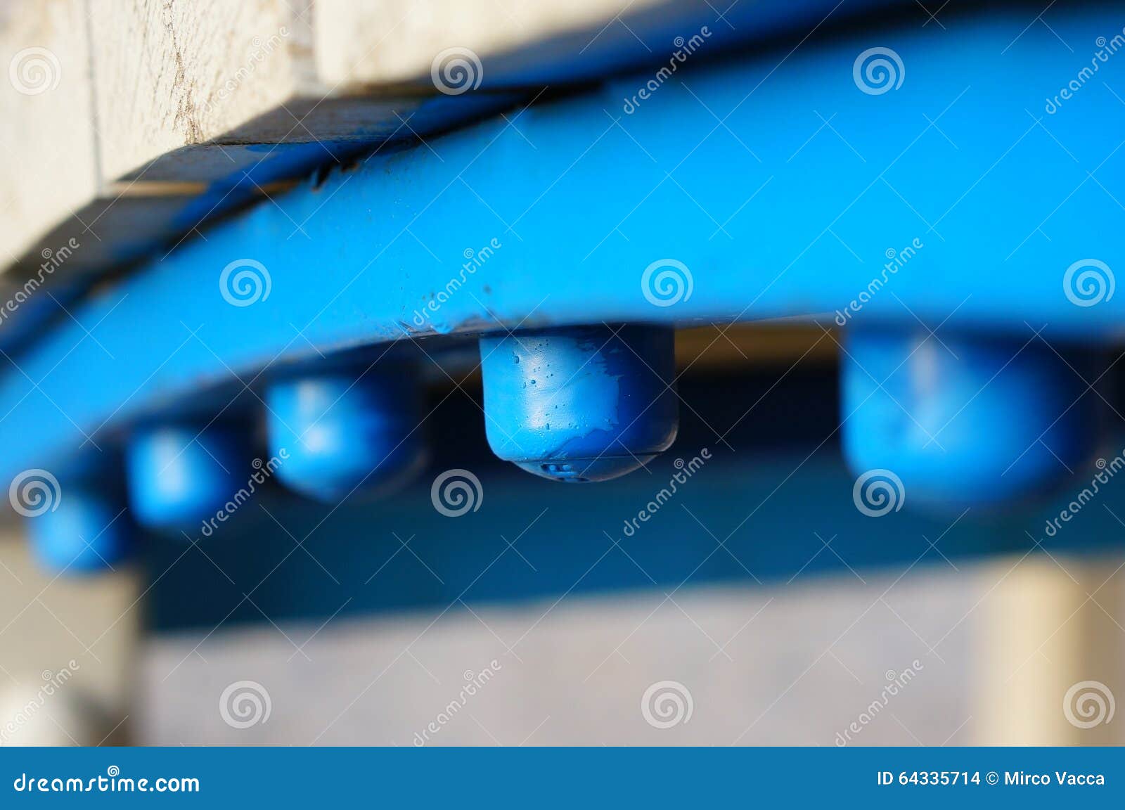 Blue bolts stock photo. Image of bolts, glass, material - 64335714