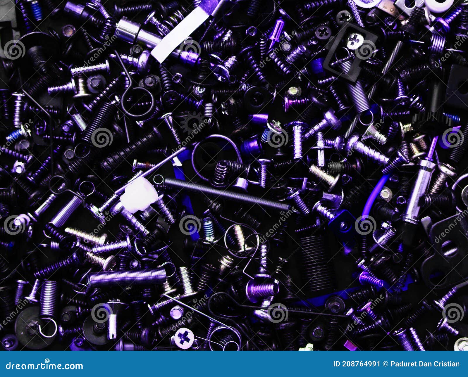 Blue Bolts and Screws Texture Design for Creative Tech Compositions ...