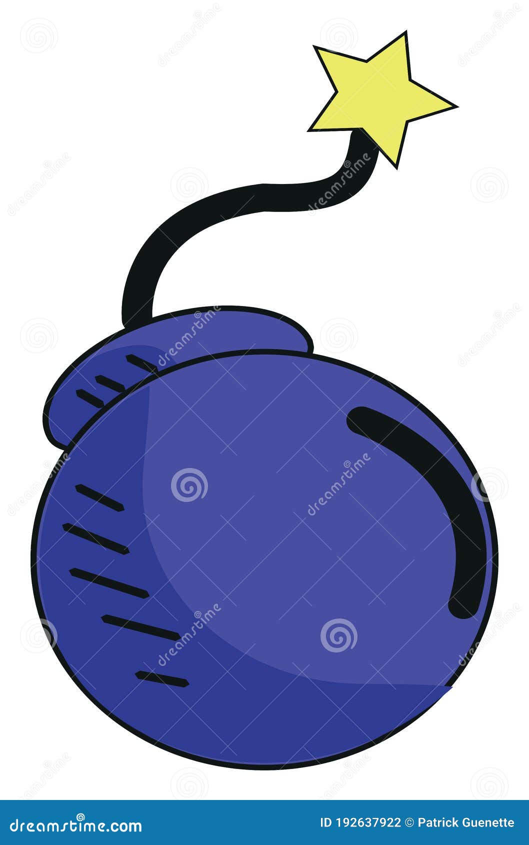 Blue Bomb, Illustration, Vector Stock Vector - Illustration of graphic ...