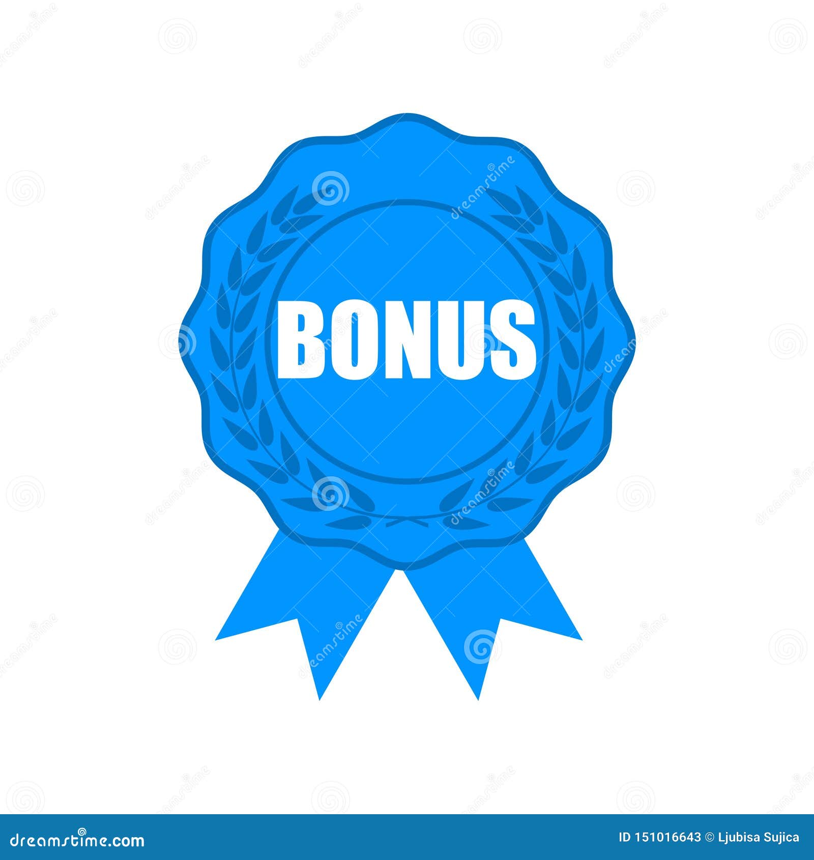Blue Bonus Icon, Logo, Button Stock Vector - Illustration of ...