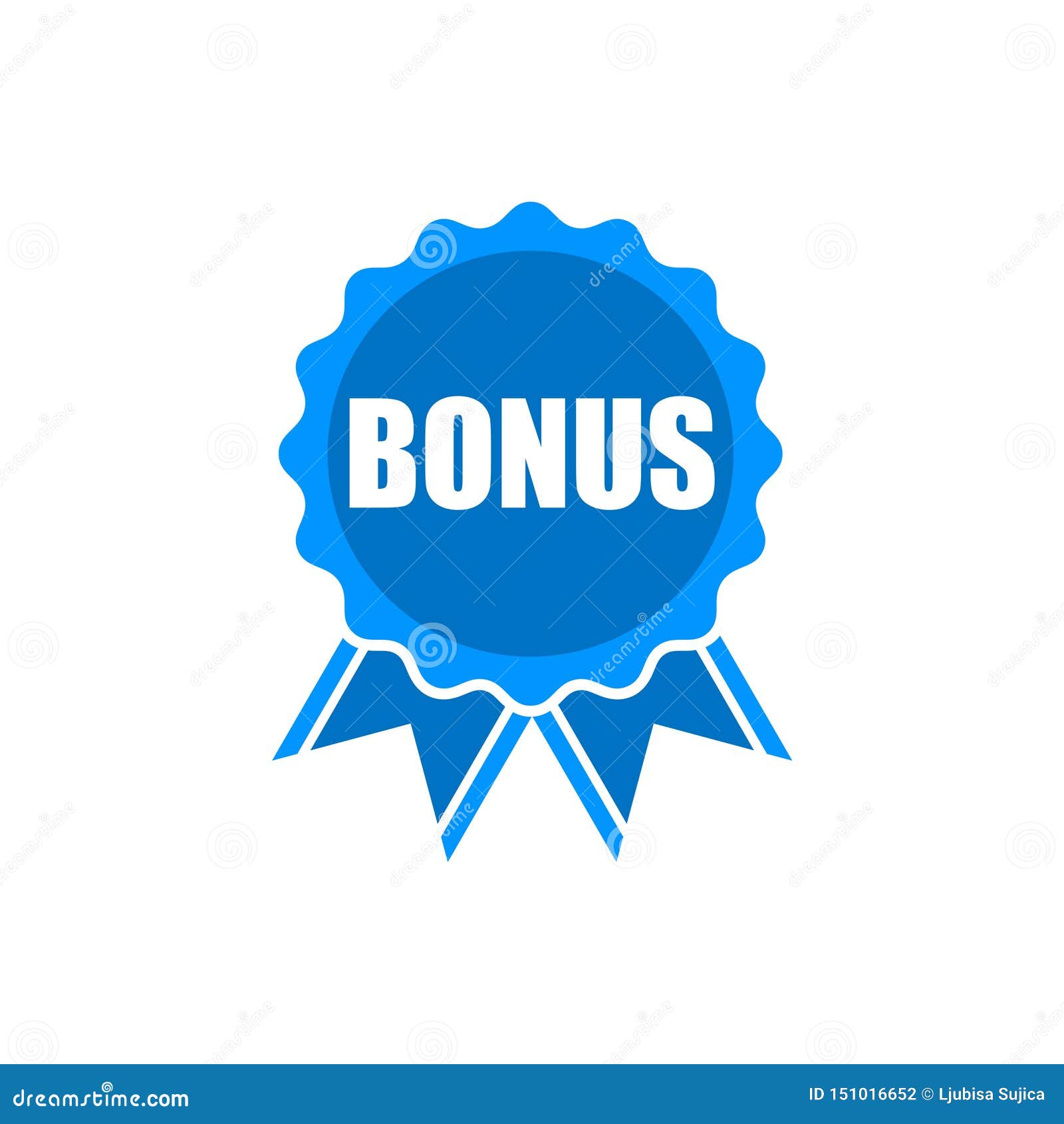 Blue Bonus Icon, Logo, Button Stock Vector - Illustration of price ...