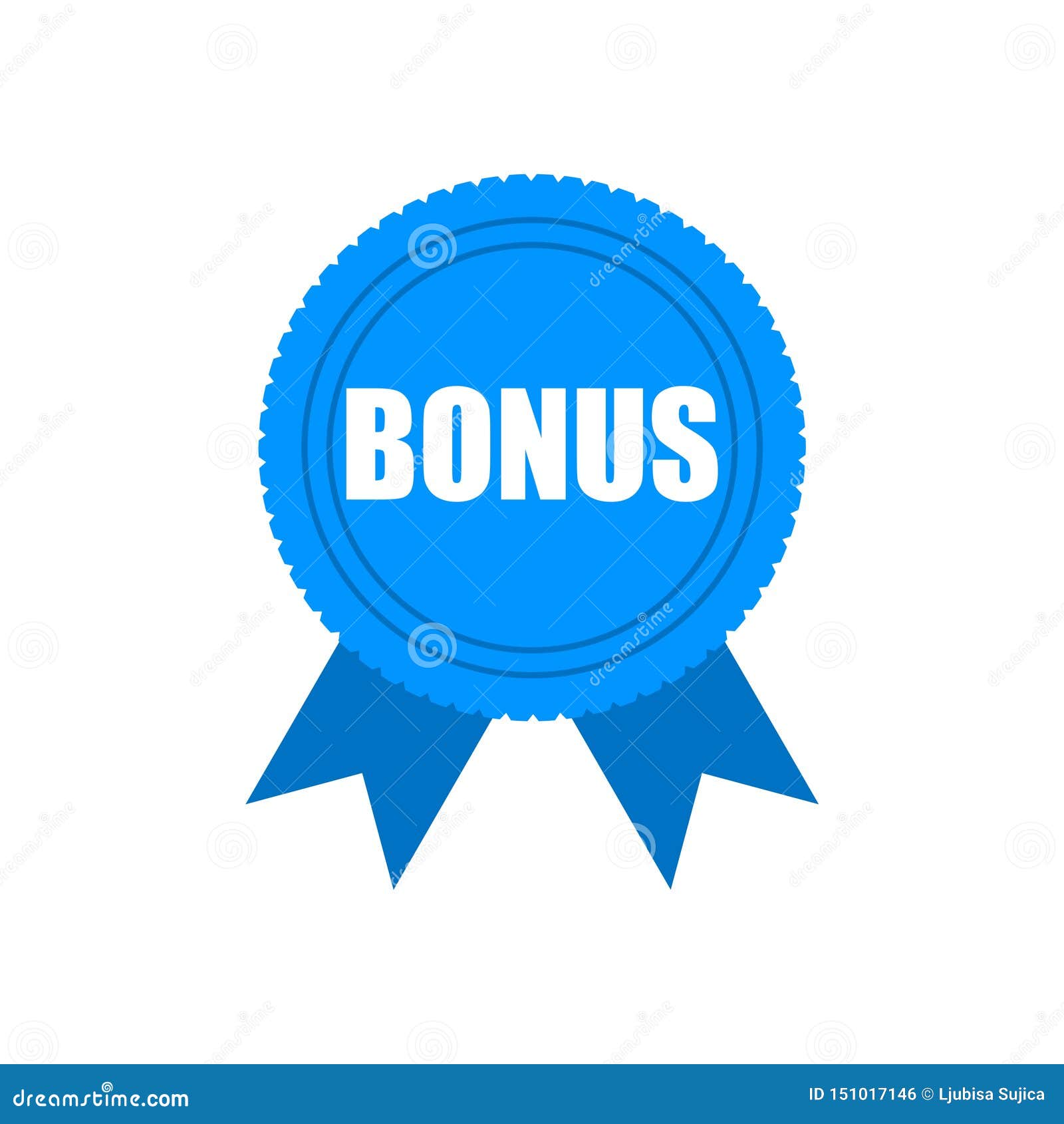 Blue Bonus Icon, Logo, Button Stock Vector - Illustration of button ...