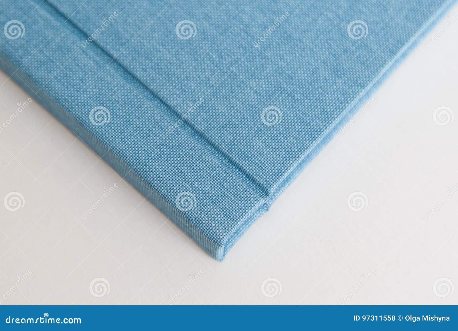 Blue Book with Fabric Cover Stock Photo - Image of encyclopedia, indigo ...