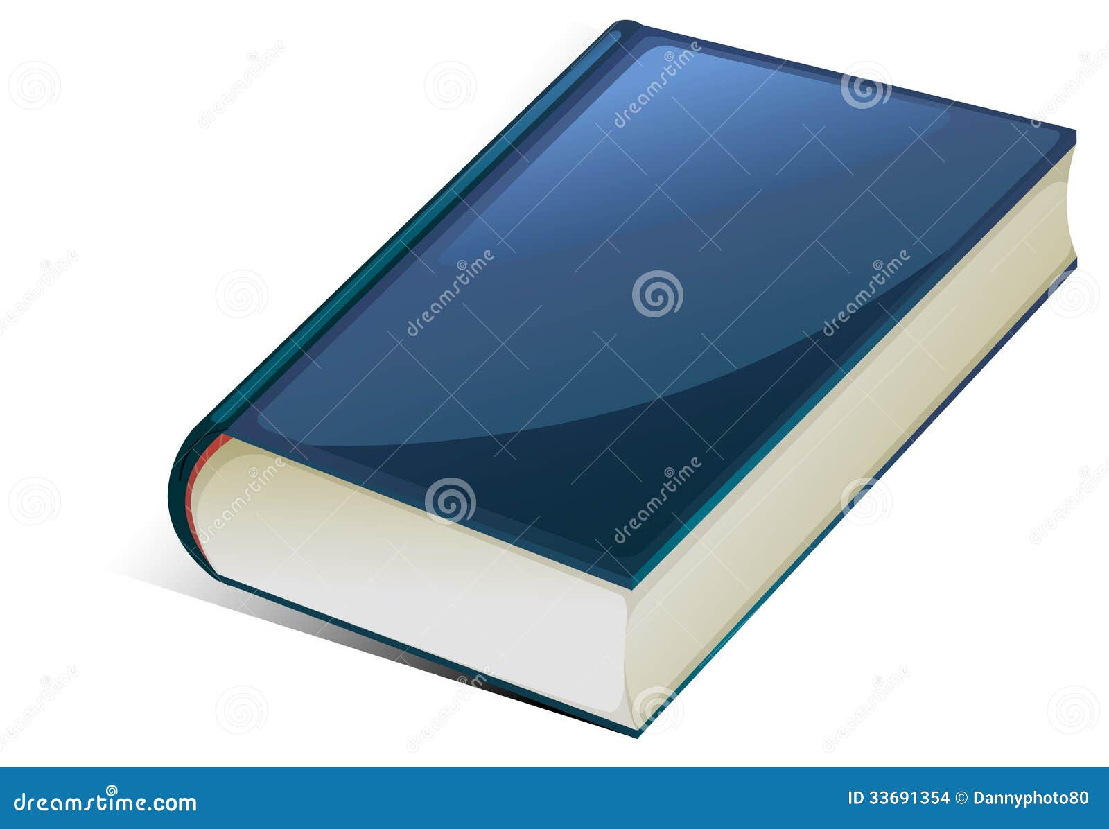 Blue book stock illustration. Illustration of white, cover - 33691354