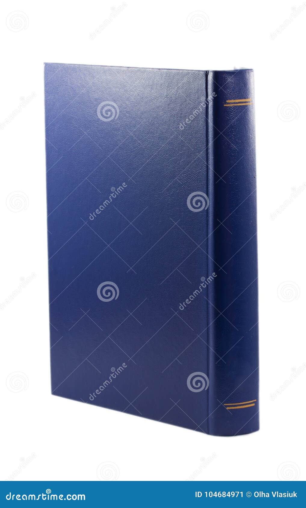 Blue Book Isolated on White Background Stock Image - Image of closeup ...