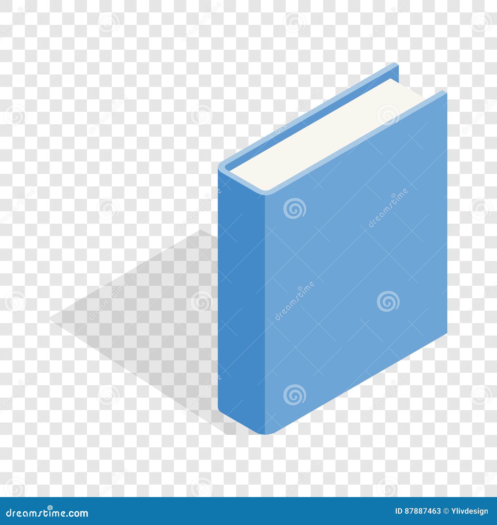 Blue book isometric icon stock vector. Illustration of literature ...