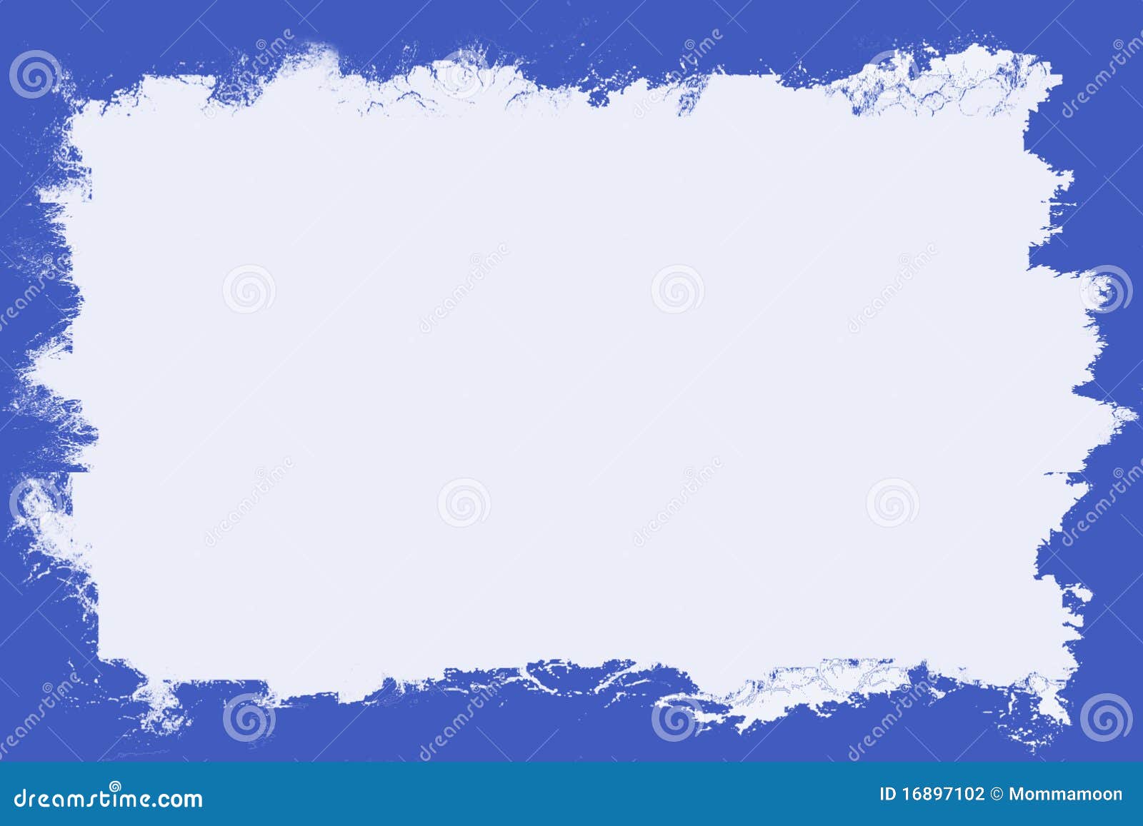 Blue Border with White Center Stock Illustration - Illustration of ...