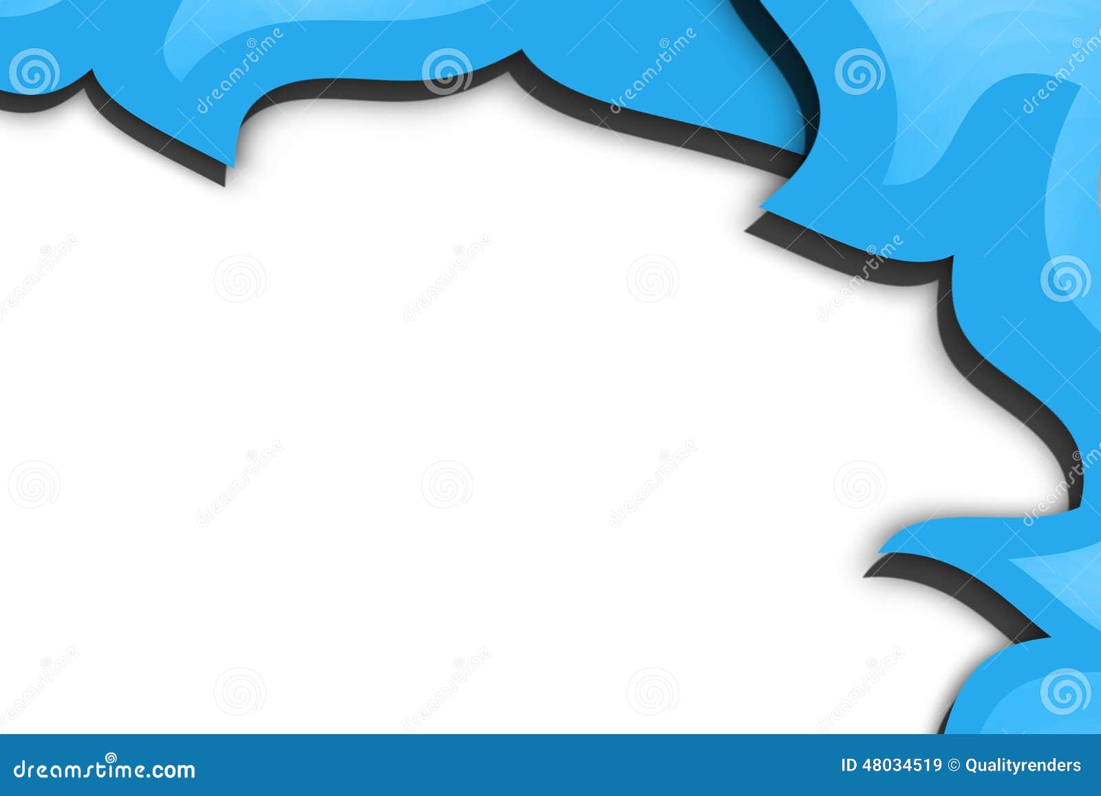 Blue Bordered, Abstract Background Stock Illustration - Illustration of ...