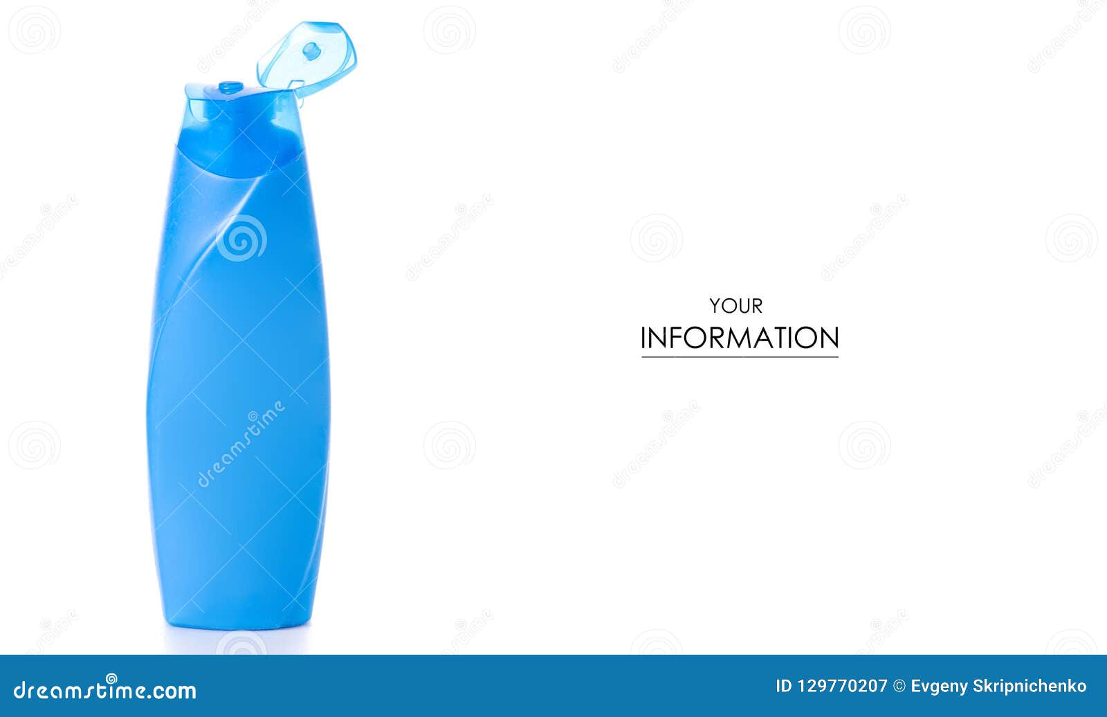 Blue Bottle of Shampoo Beauty Pattern Stock Image - Image of beauty ...