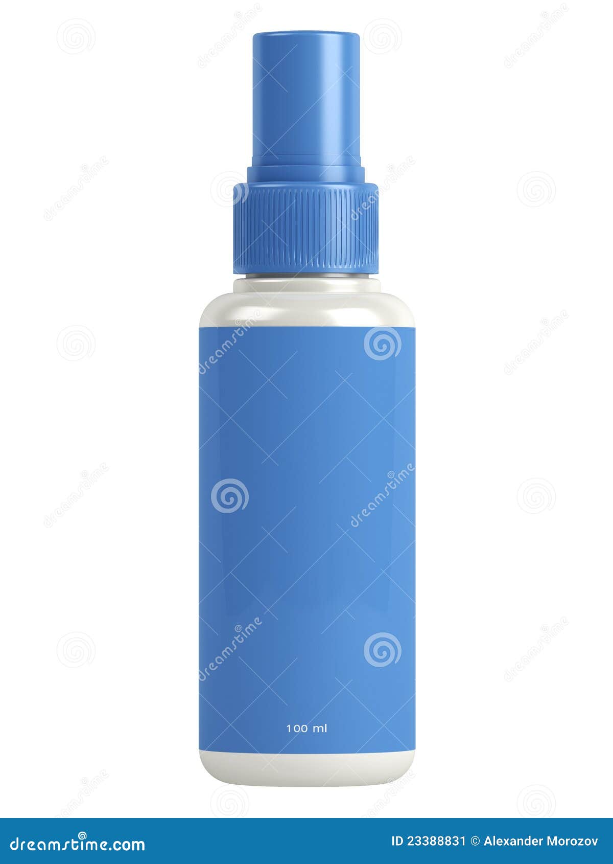 Blue bottle spray stock illustration. Illustration of lotion - 23388831