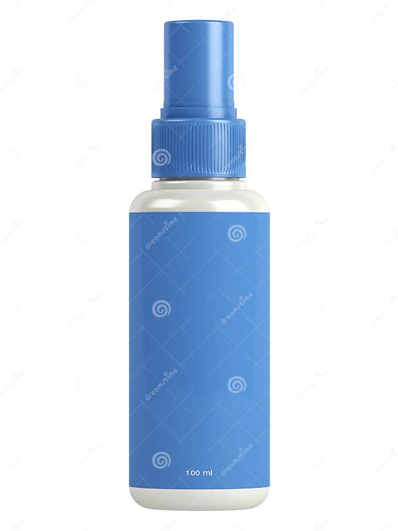 Blue bottle spray stock illustration. Illustration of lotion - 23388831