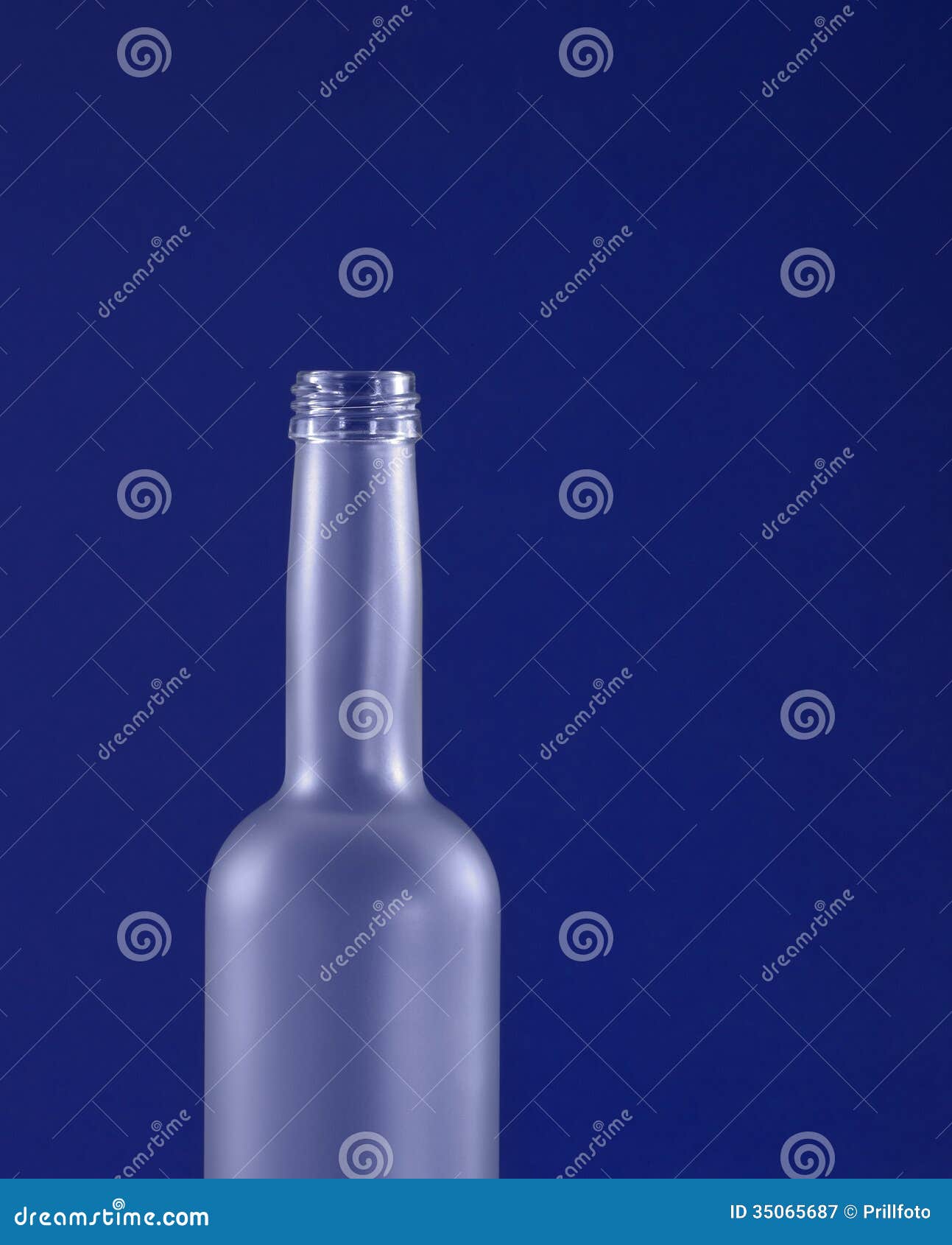 Blue bottleneck stock image. Image of open, container - 35065687