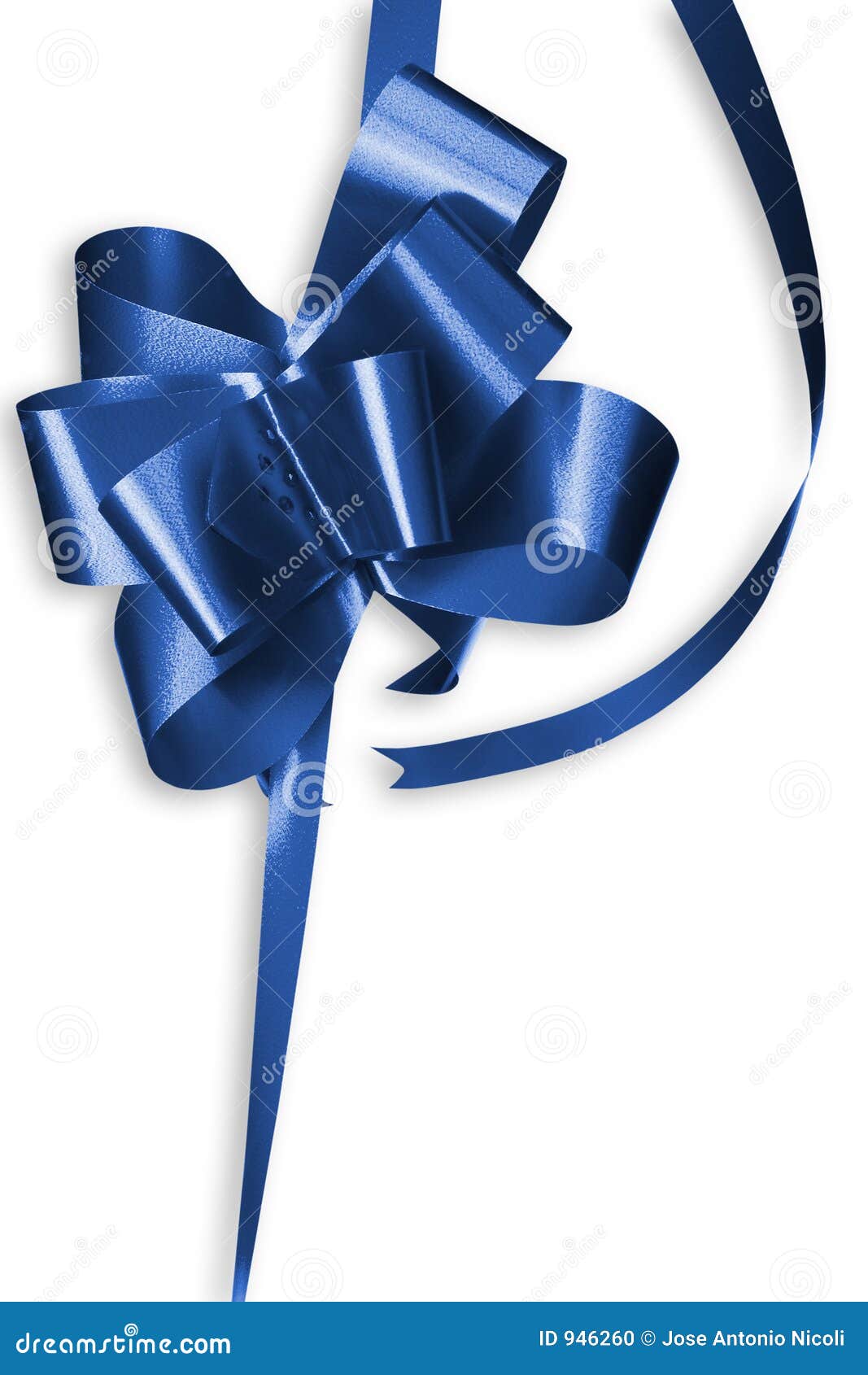Blue Bow stock photo. Image of decorate, elegance, closeup - 946260