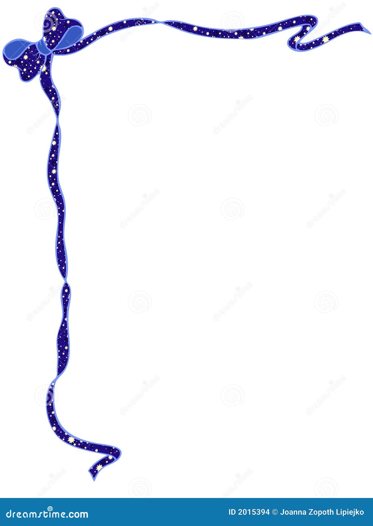 Blue bow border stock illustration. Illustration of anniversary - 2015394