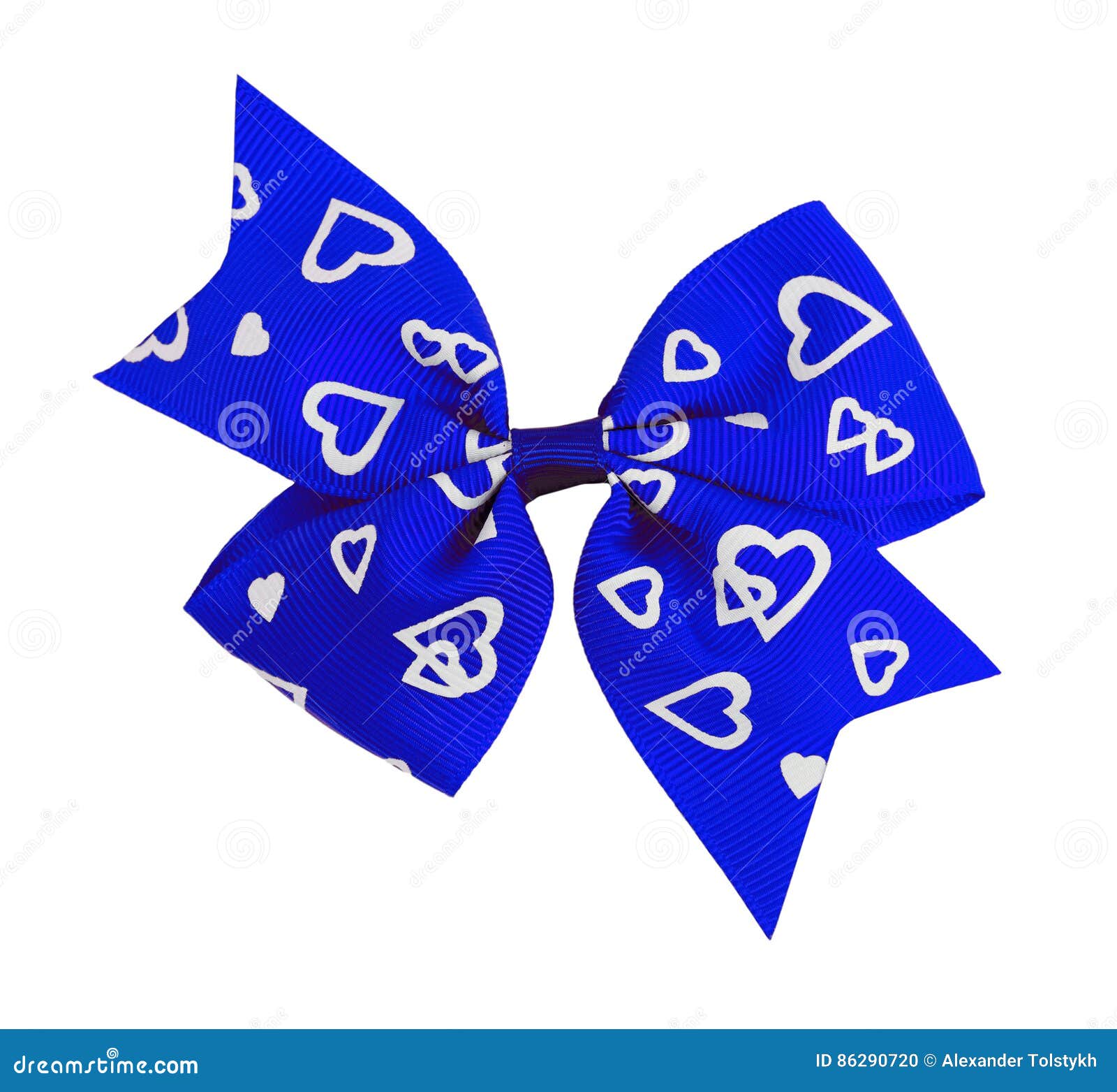 Blue bow isolated stock photo. Image of shiny, season - 86290720