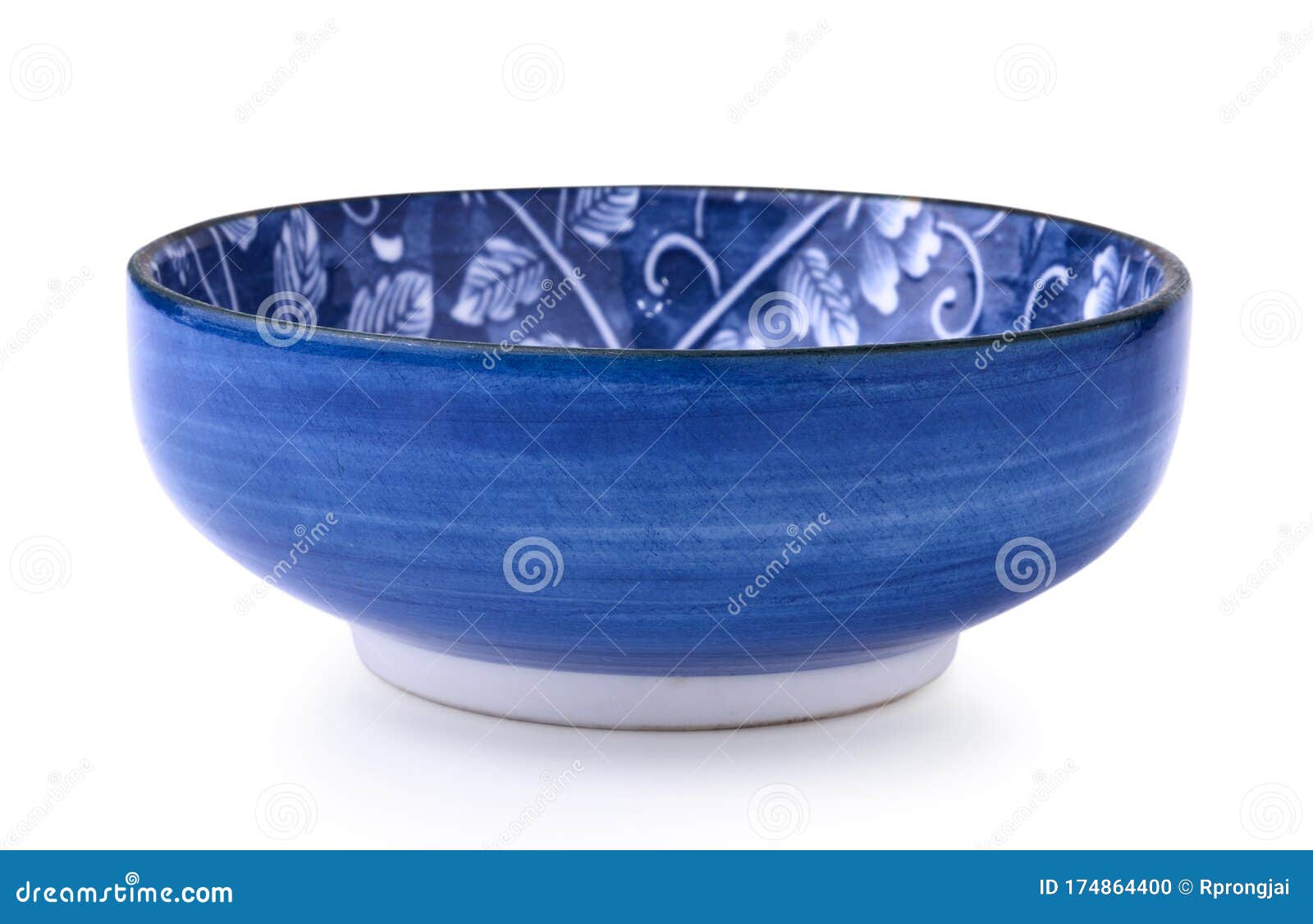 Blue bowl stock photo. Image of kitchen, plate, isolate - 174864400