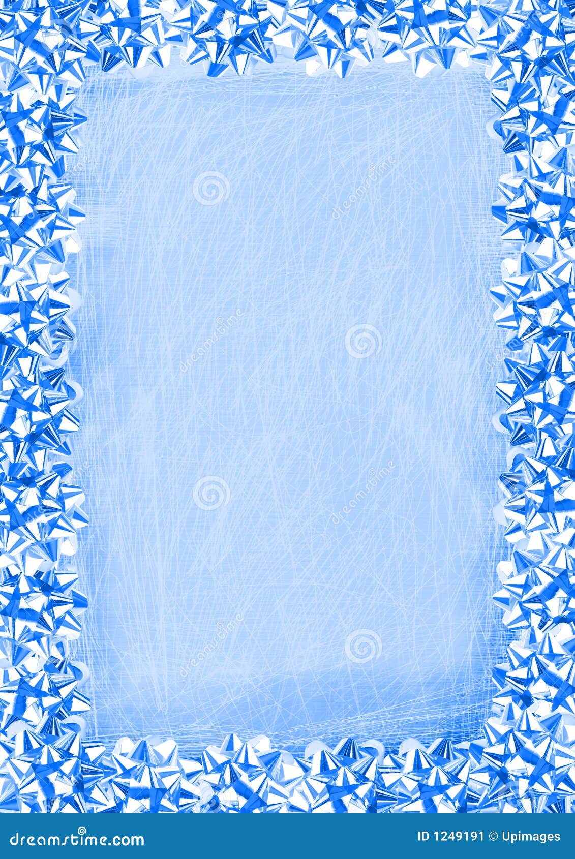 Blue Bows Border stock illustration. Illustration of empty - 1249191