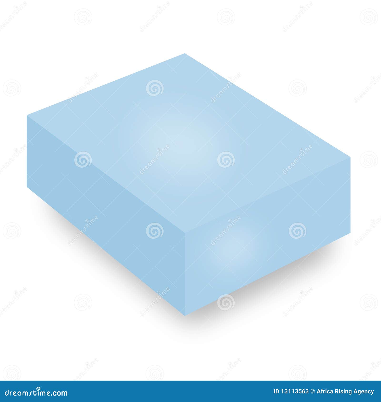 Blue box stock illustration. Illustration of shipping - 13113563