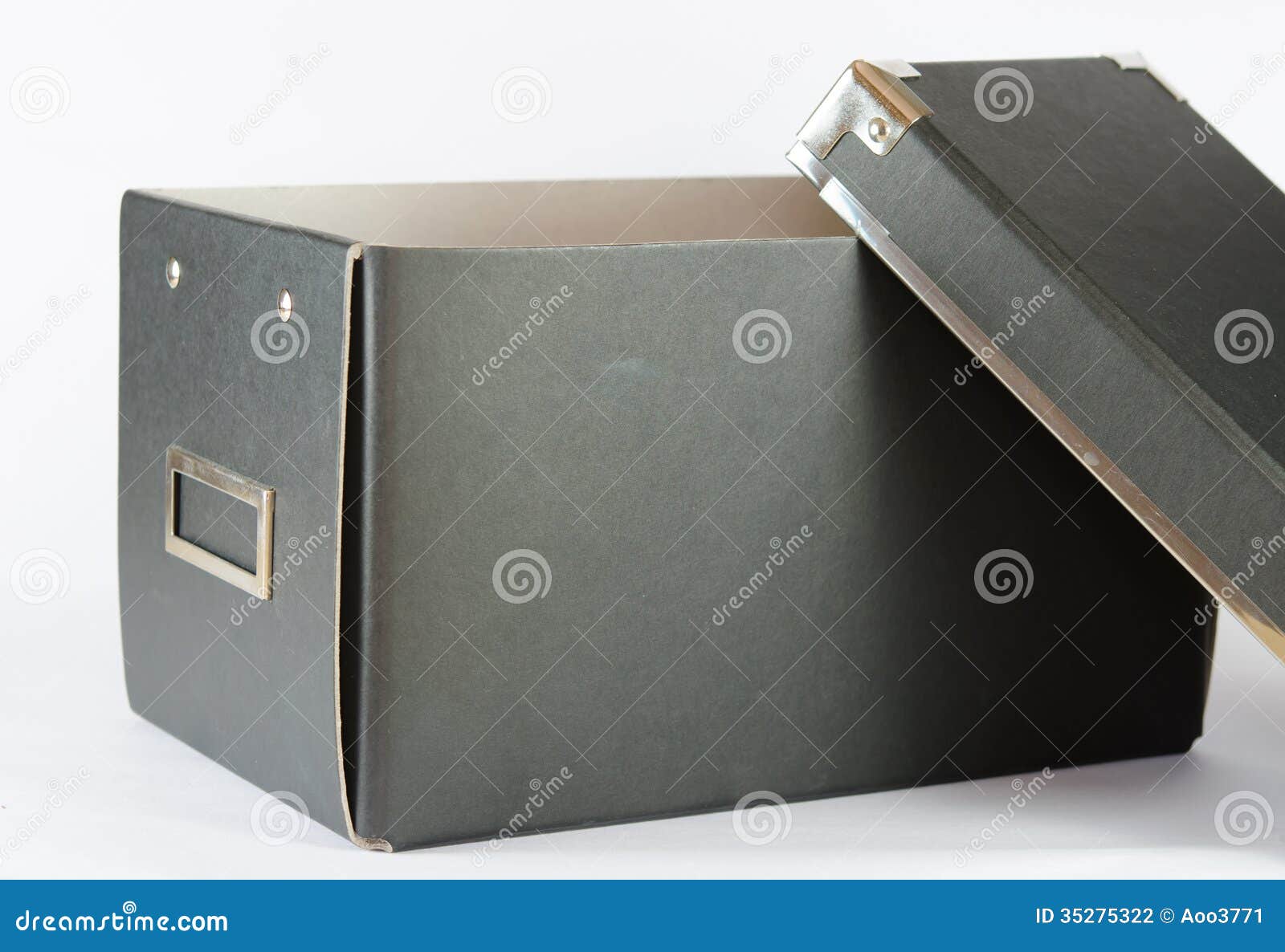 Blue box. stock photo. Image of present, container, storage - 35275322