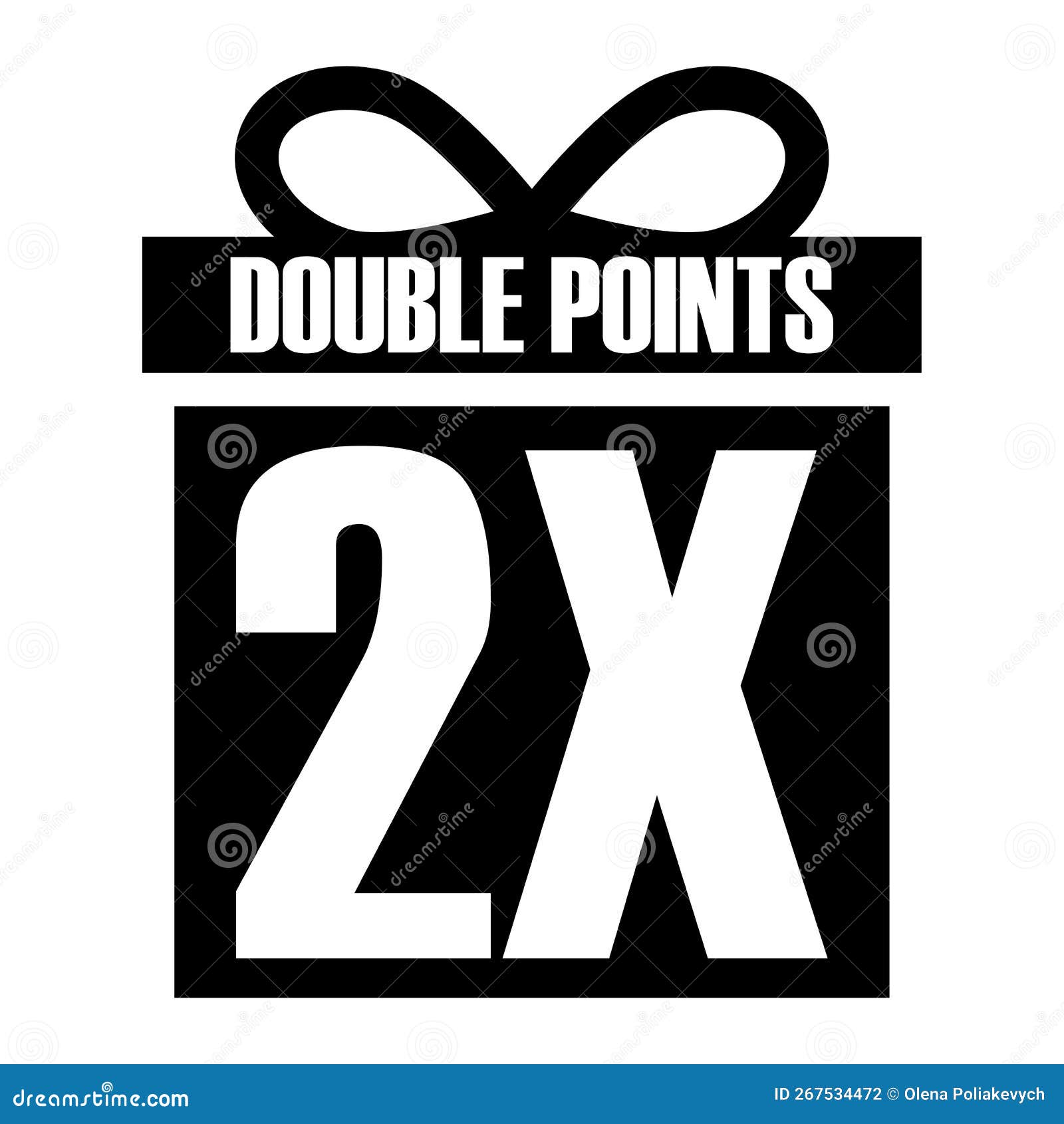 Box Double Points. Card for Marketing Design. Vector Illustration Stock ...