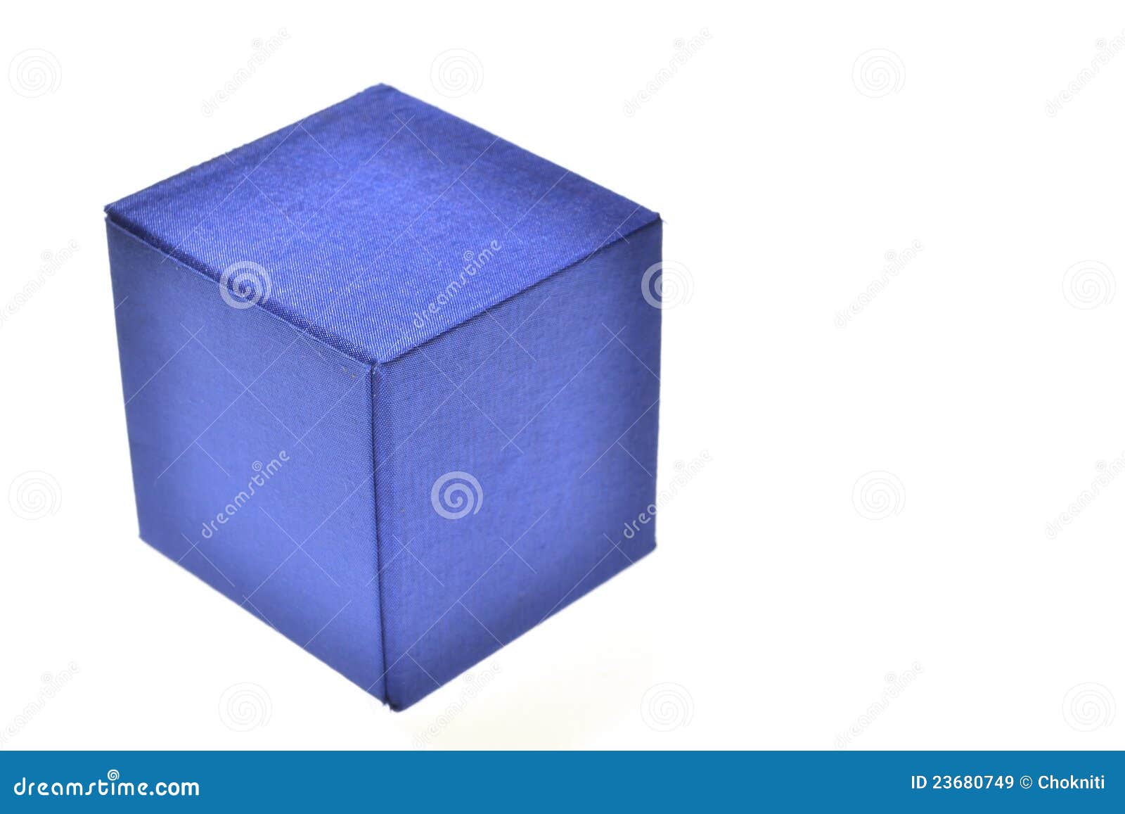 Blue box isolated stock image. Image of wrapping, package - 23680749