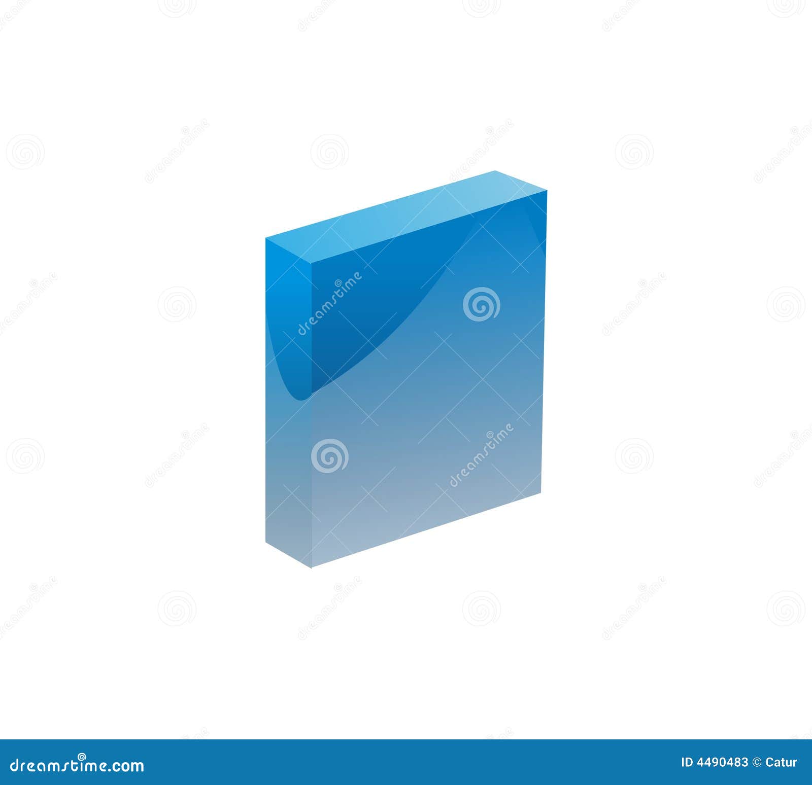 Blue Box Object Stock Photo | CartoonDealer.com #4490483