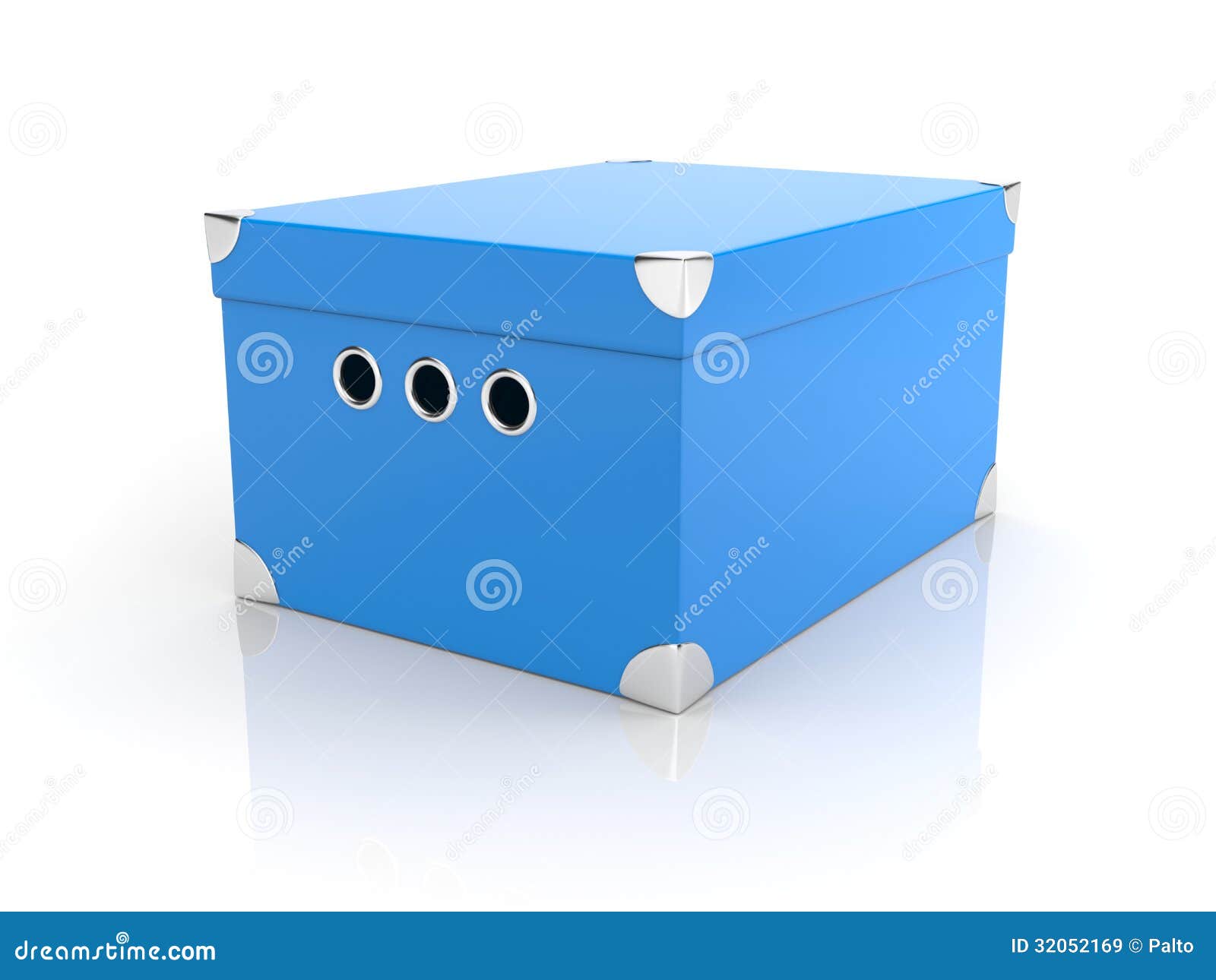 Blue box stock illustration. Illustration of elegant - 32052169