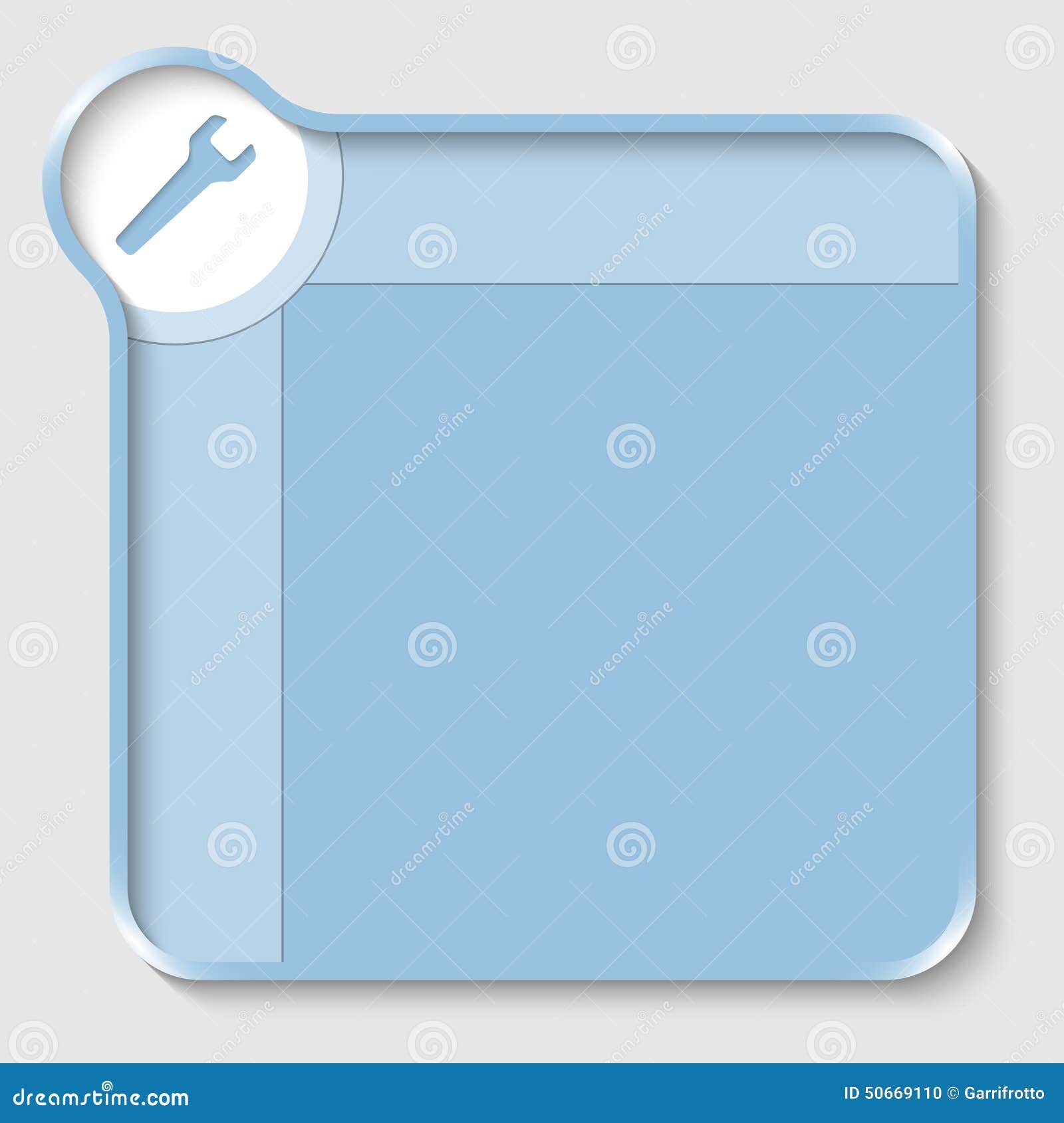 Blue box stock vector. Illustration of repair, concept - 50669110