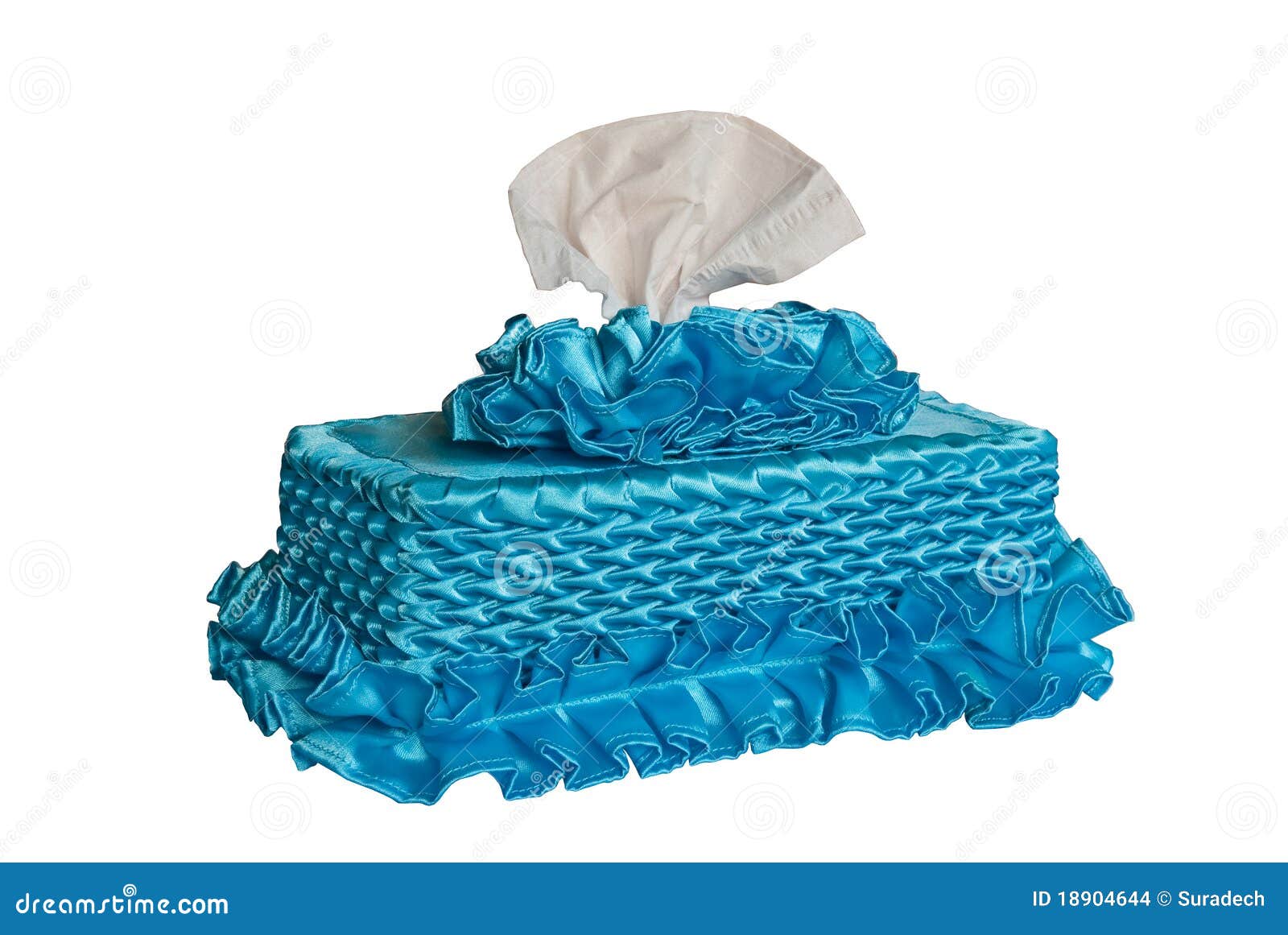 Blue Box of Tissues stock photo. Image of clean, soft - 18904644