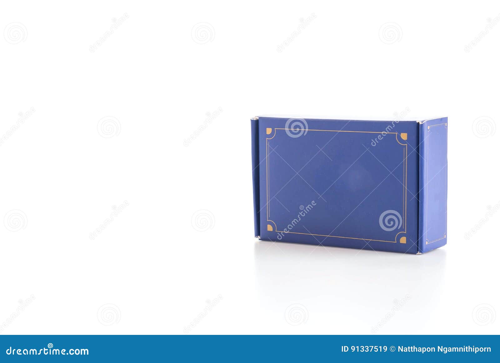 Blue box stock image. Image of geometry, isolated, blank - 91337519